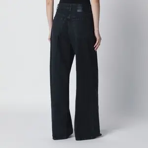 HAIKURE Carbon Candy Pleated Wide-leg Jeans