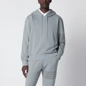 Thom Browne Cotton Hooded Sweatshirt