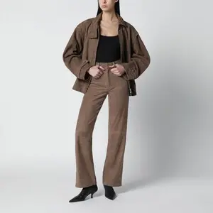 ROTATE BY BIRGER CHRISTENSEN Suede Trousers