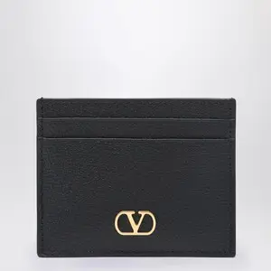 Valentino Garavani Vlogo Signature Credit Card Holder - Black