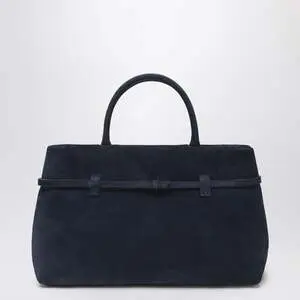 Manu Atelier Le Cambon 35 Suede Bag - Blue