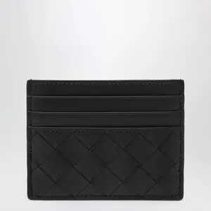 Bottega Veneta Intrecciato Card Holder - Black