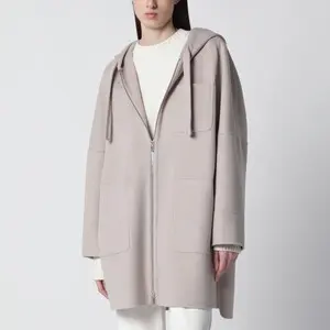 Max Mara Hooded Virgin Wool Coat