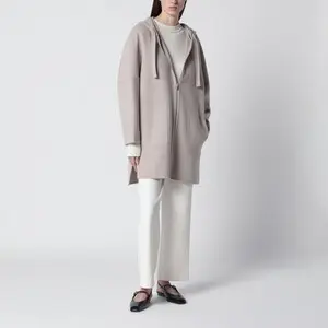 Max Mara Hooded Virgin Wool Coat