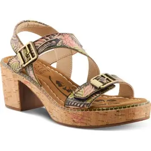 Spring Step Shoes Mid Heel Sandals For Women