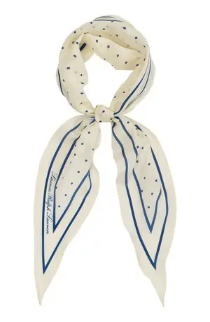 Ralph Lauren Dot Silk Diamond Scarf