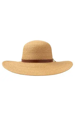 Ralph Lauren Straw Sun Hat With Charm