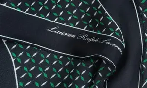 Ralph Lauren Geometric Silk Diamond Scarf