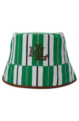 Ralph Lauren Stripe Canvas Bucket Hat