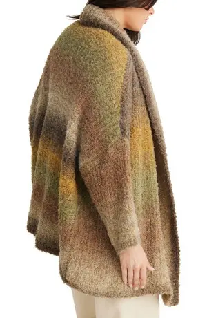 TALISMAN THE LABEL Amara Open Front Cardigan - Olive Multi