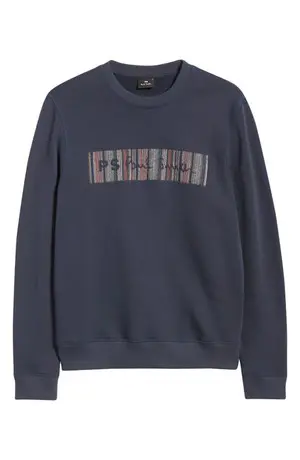 Paul Smith Regular Fit Embroidered Graphic Sweatshirt - Very Dark Navy