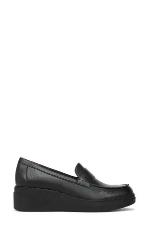 LIFESTRIDE Dolce Platform Wedge Loafer - Black