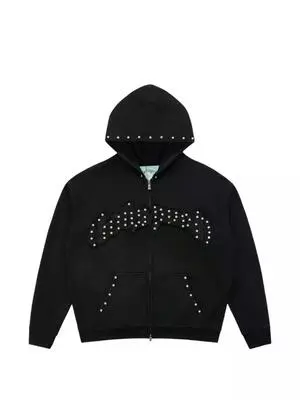GODSPEED Studded Zip-up Hoodie - Black