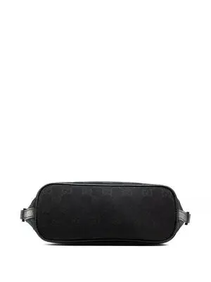 Gucci 2000-2015 Gg Canvas Web Boat Shoulder Bag - Black