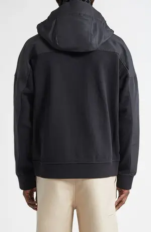 Givenchy Mixed Media Hooded Windbreaker