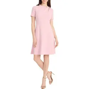 Maggy London Fit & Flare Dress - Shell Pink