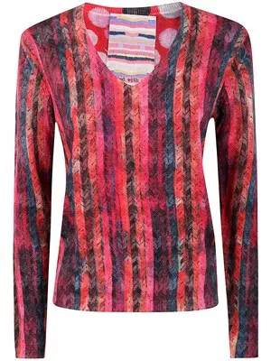 IN BED WITH YOU V-neck Reversible Jumper - Multi