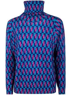 IN BED WITH YOU High Neck Jumper - Multi