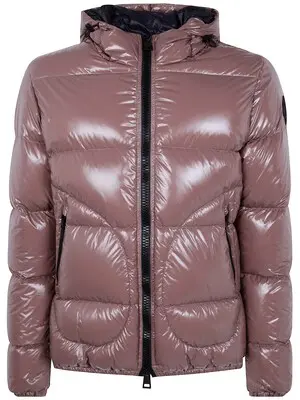 Herno Gloss Bomber Jacket - Brown