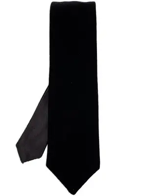 Giorgio Armani Woven Jacquard Neck Tie - Black