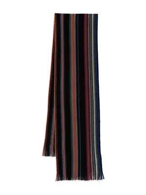 Paul Smith Scarf Ivan Stripe - Black