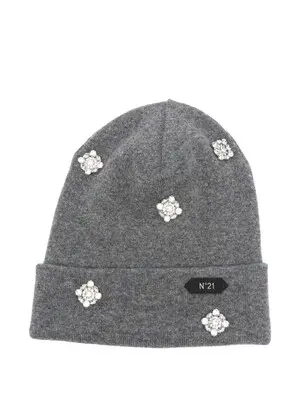 N.21 Knitted Beanie - Gray