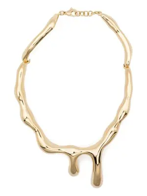 VIVYINROSA Fluid Block Necklace
