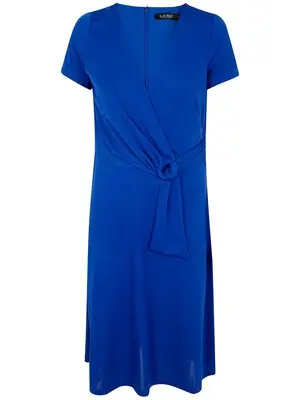 Ralph Lauren Karlee Short Sleeve Day Dress - Blue