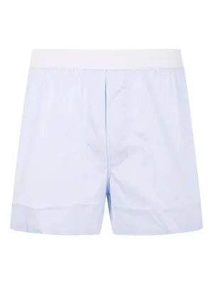 TOM FORD UNDERWEAR Boxer Stripped Popeline Stretch - Blue