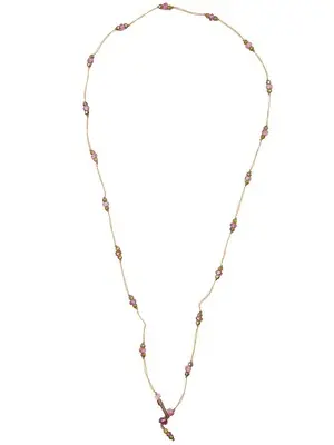 SHARING Loopy Duo Tourmaline & Henne Necklace - Multi