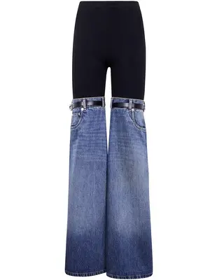 Coperni Hybrid Denim Trousers - Black