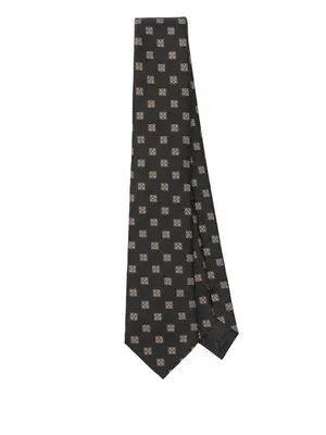 Emporio Armani Squared Neck Tie - Black