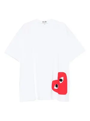 Play Comme Des Garcon Play Logo Oversized T-shirt