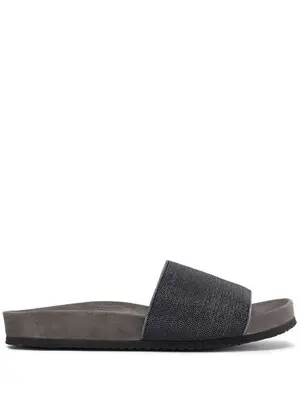 Brunello Cucinelli Classic One Belt Slippers