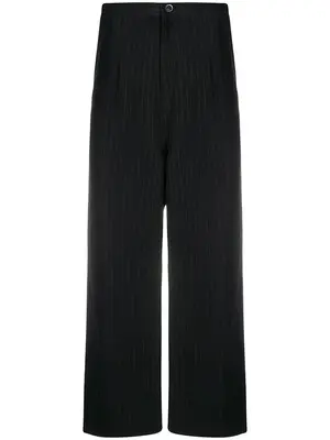 Y`S Pinstripe Straight Leg Pants