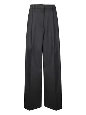 THELATEST Wool Polyester Ab Trousers - Black