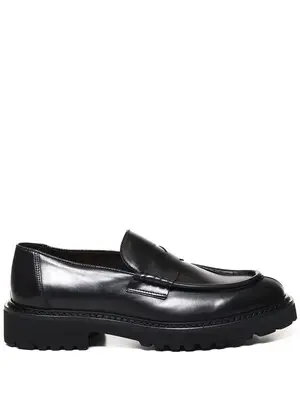 DOUCAL'S Penny Parabout Loafers - Black