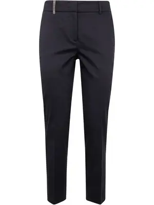 Peserico Light Cotton Satin Stretch Trousers