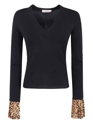 TWINSET V-neck Long-sleeve Top