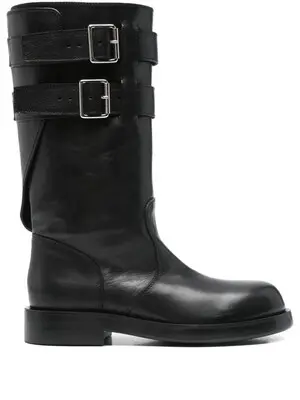 ANN DEMEULEMEESTER Osmo Rounded Belted Boots