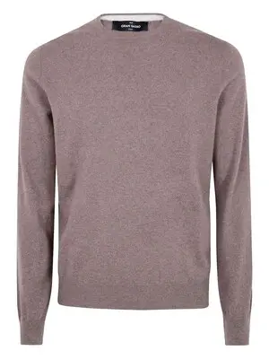 GRAN SASSO Round Neck Sweater - Brown