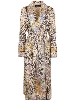 Etro Printed Double-breasted Midi Dress