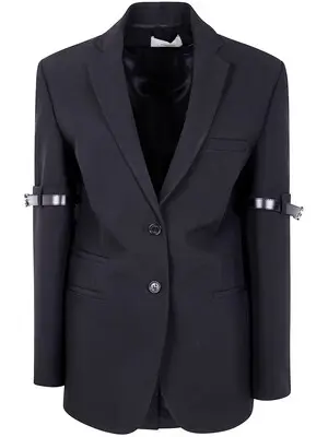 Coperni Logo Belted Blazer - Black