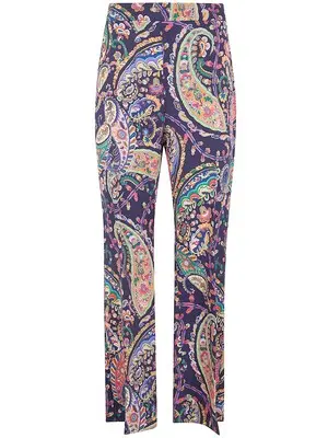 Etro Printed Straight Trousers