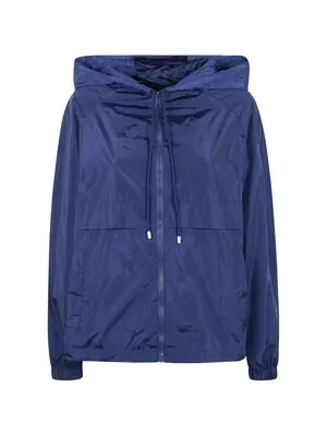 SEMICOUTURE Nylon Hooded Jacket - Blue