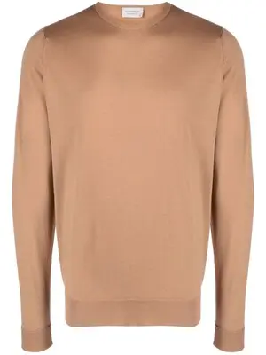 John Smedley Marcus Long Sleeve Pullover - Brown