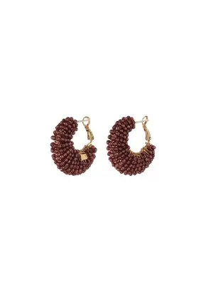 Gas Bijoux Izza Gold Plated Gemstone Earrings - Metallic
