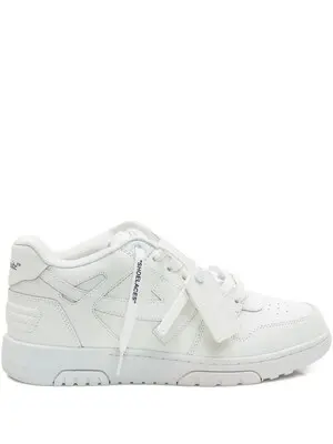 Off-White M-out Of Office Calf Leather Sneakers - White