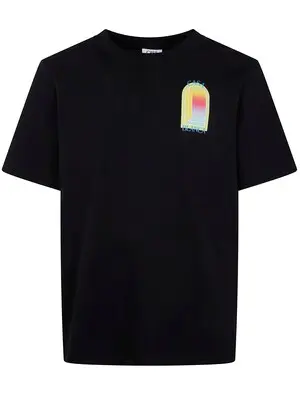 Casablanca L`arche Print" Classic T-shirt - Black