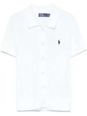 Polo Ralph Lauren Cardigan Short Sleeve - White